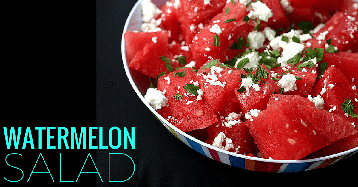 Watermelon Salad - Bacon is Magic