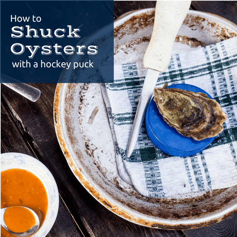 How to Shuck Oysters with a Hockey Puck - Bacon is Magic