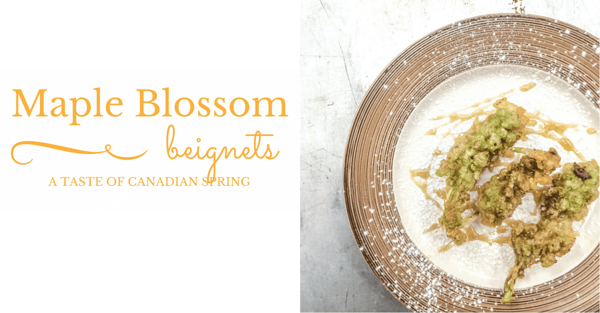 Maple Blossom Beignet Recipe with Smoked Maple Syrup