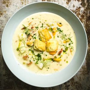 A Chef's Recipe for Mussel Chowder - Bacon is Magic
