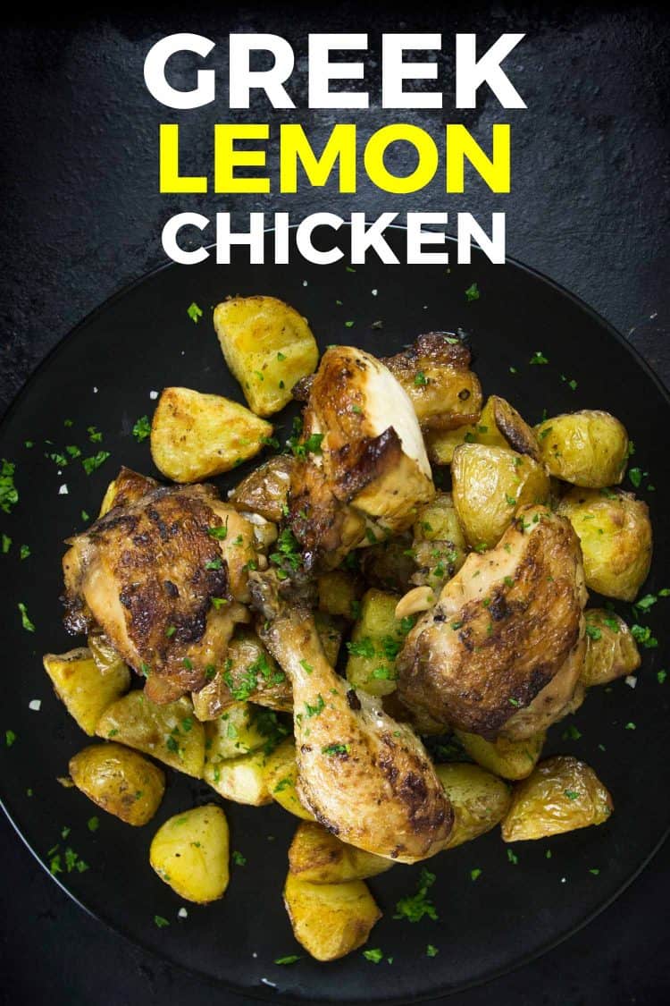 Greek Lemon Chicken - Kotopoulo Lemonato - Bacon is Magic