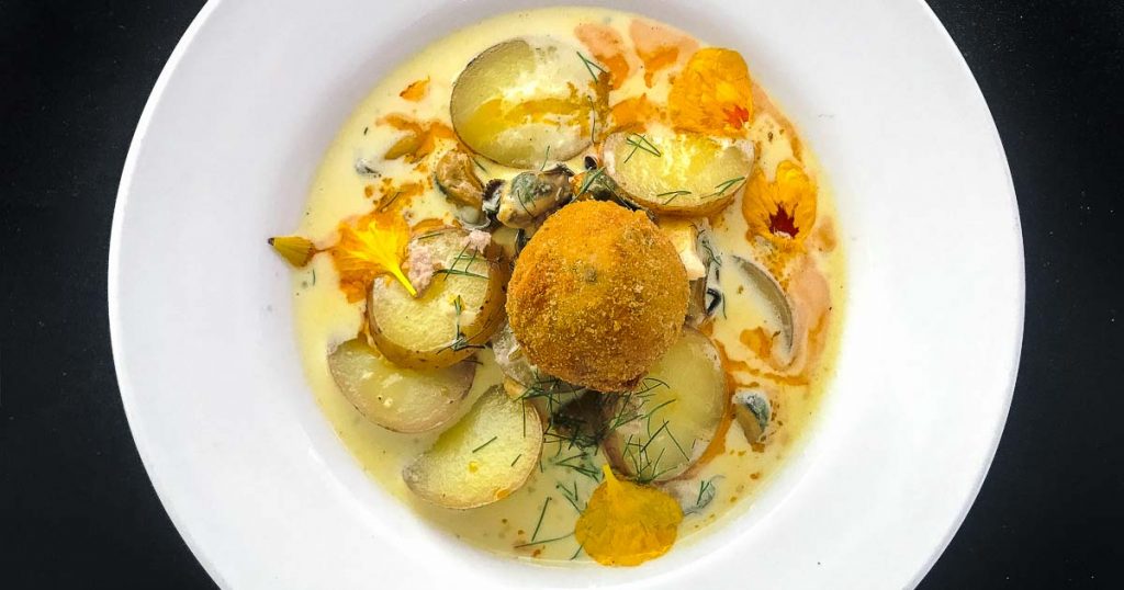 A Chef's Recipe for Mussel Chowder - Bacon is Magic