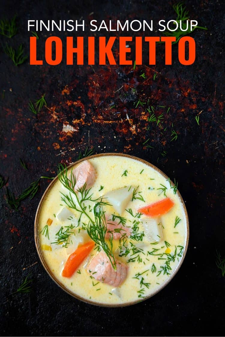 Lohikeitto - An Easy Finnish Salmon Soup - Bacon is Magic
