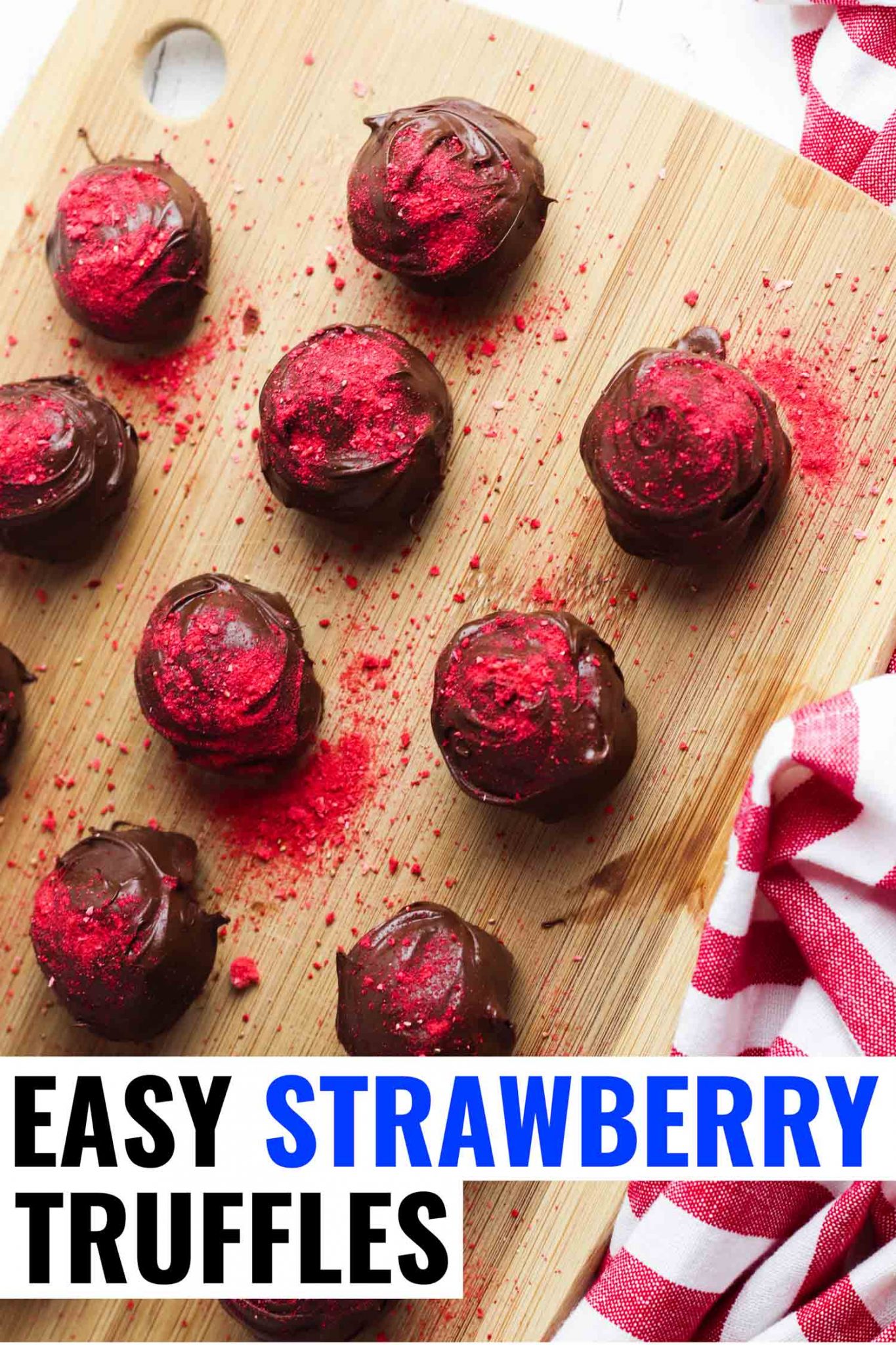 Make Strawberry Truffles in 20 Minutes with 3 Ingredients - Bacon is Magic