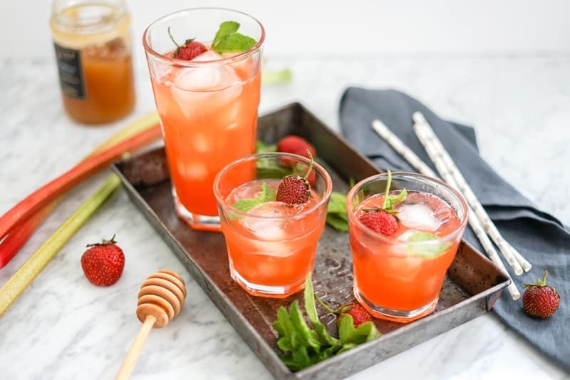 Rhubarb Drinks - Bacon is Magic