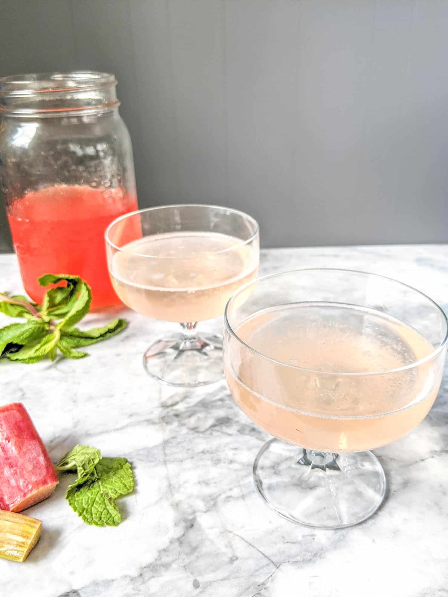 Easy Rhubarb Syrup Recipe for Tart And Sweet Rhubarb Drinks